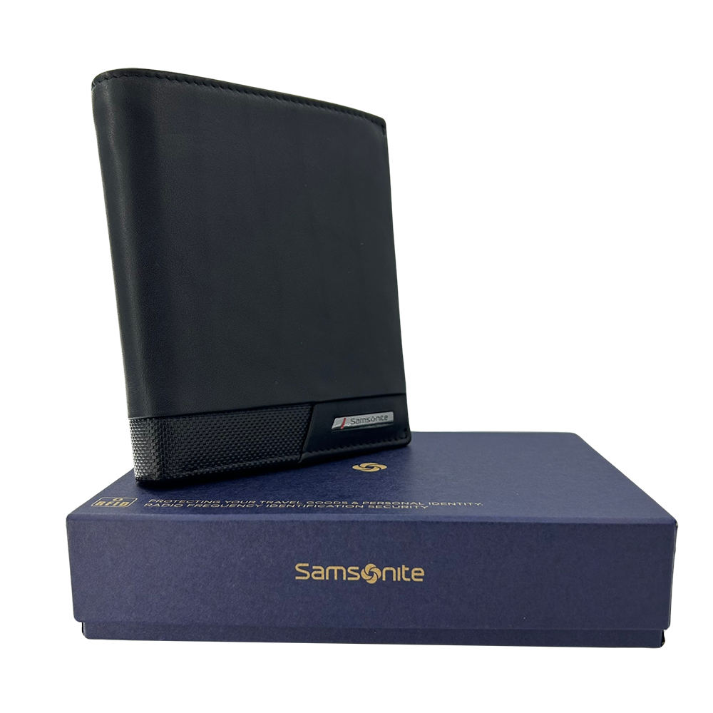 ארנק עור גדול חריטה SAMSONITE